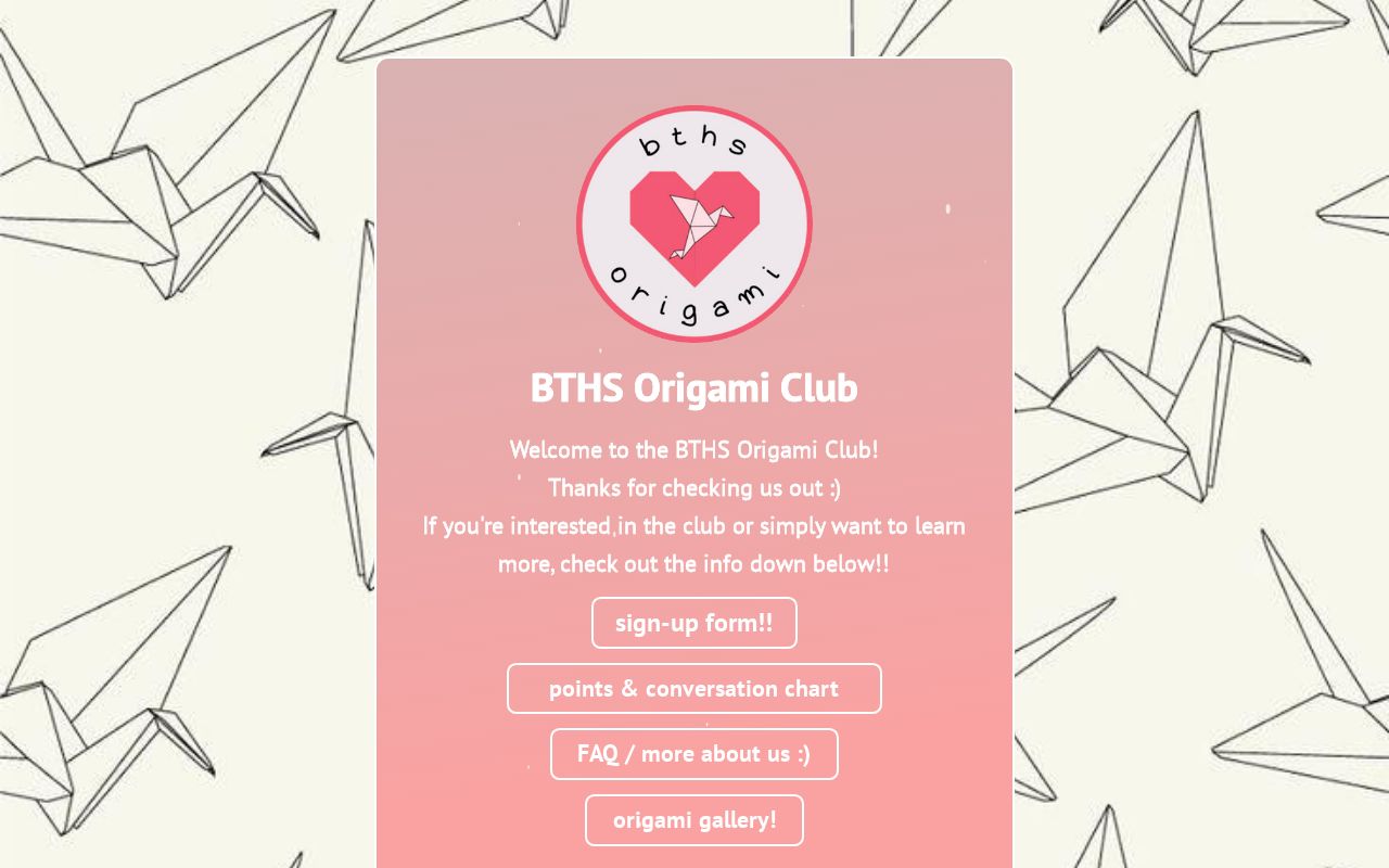 BTHS Origami Club